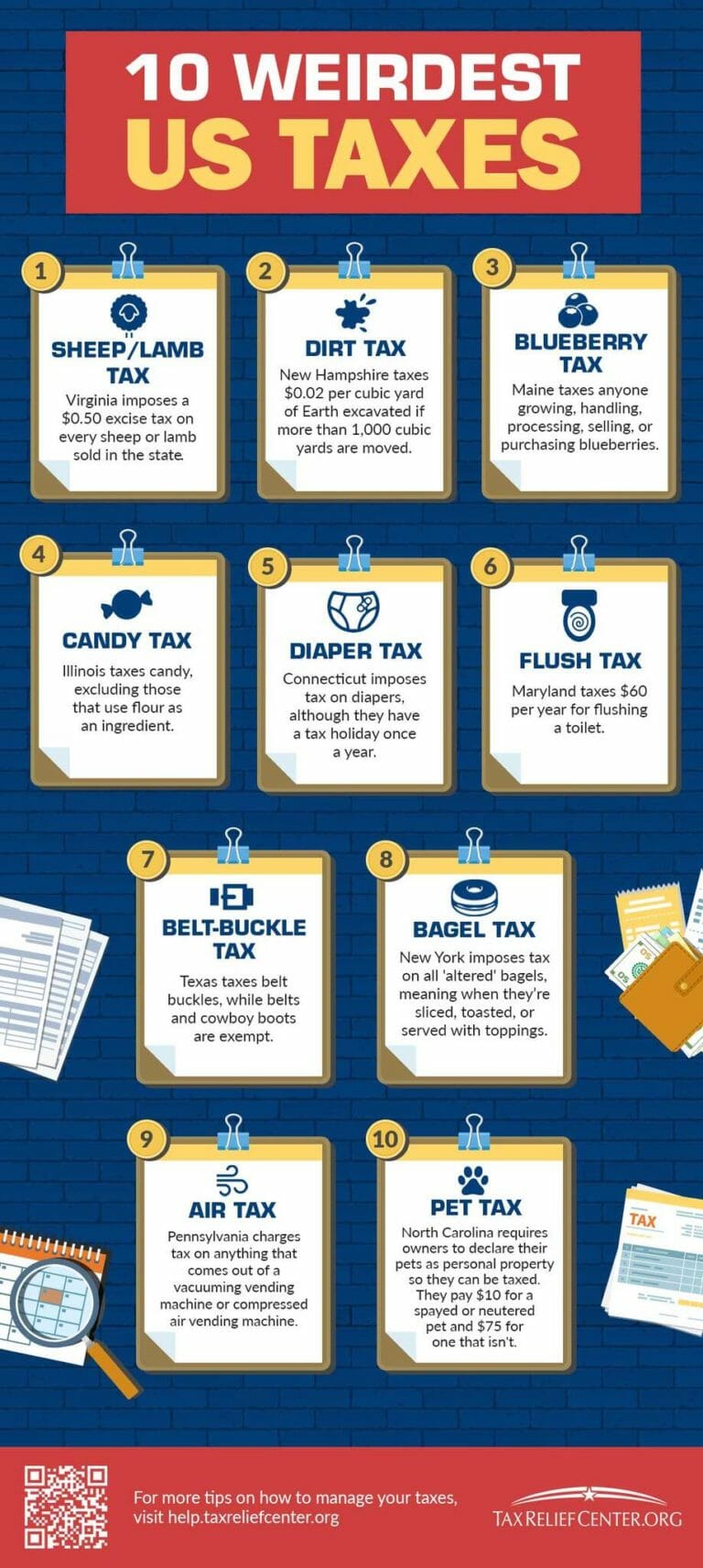10 Weirdest US Taxes [INFOGRAPHIC] | Tax Relief Center